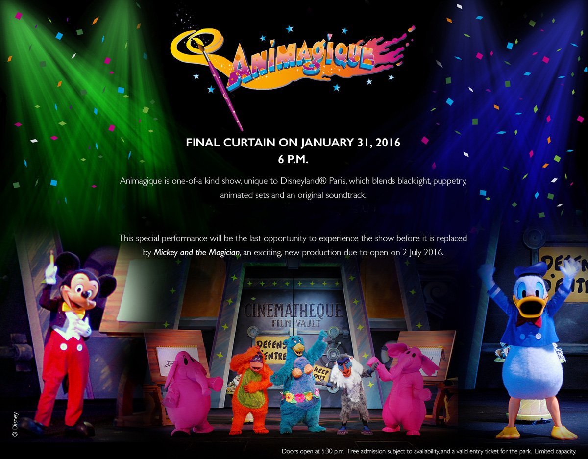 Animagique – Date And Time Of Final Performance Revealed – DisKingdom.com