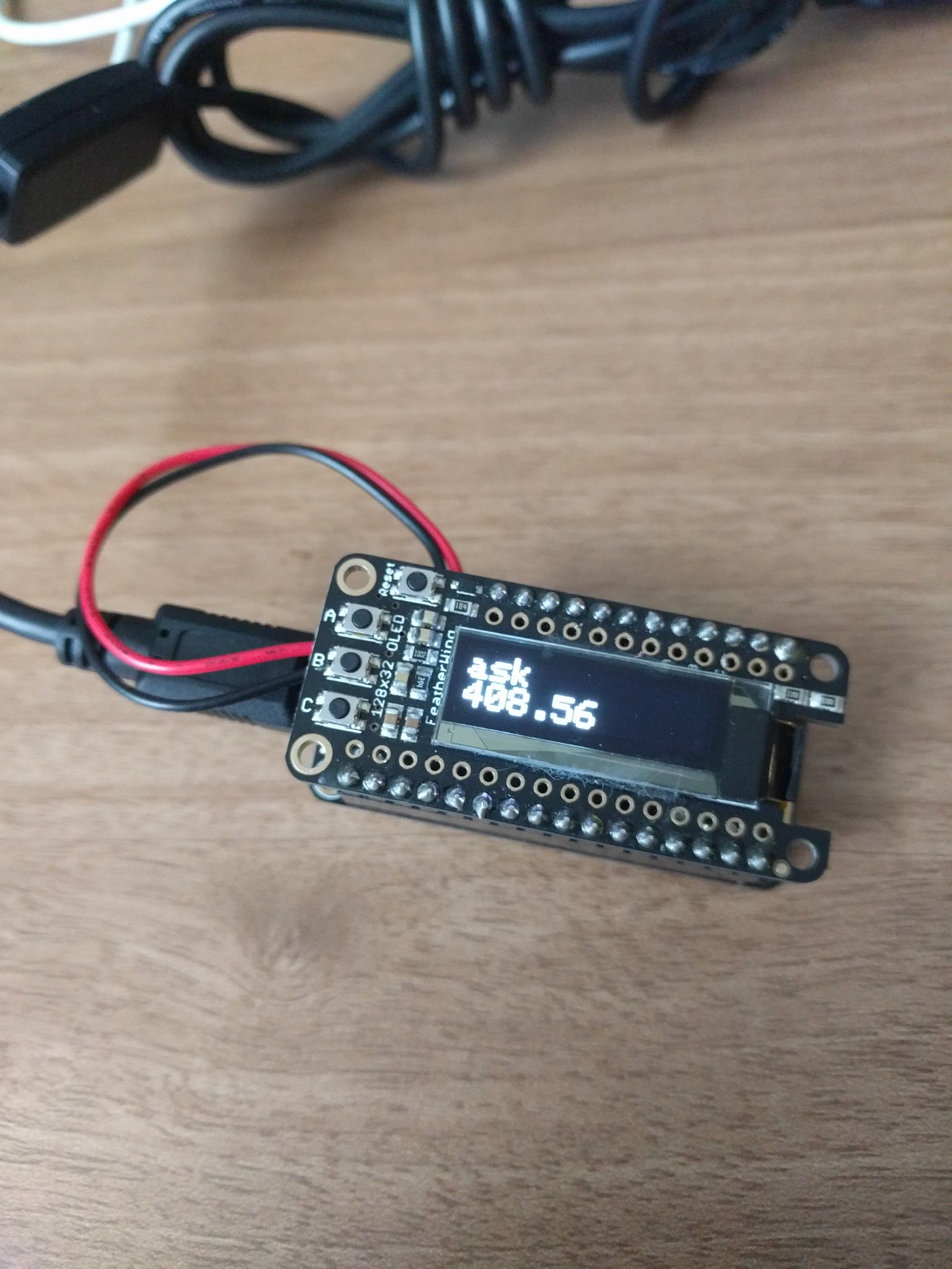 Johan Euphrosine on Twitter: "left my @adafruit esp8266 feather BTC ticker running all night, it ...