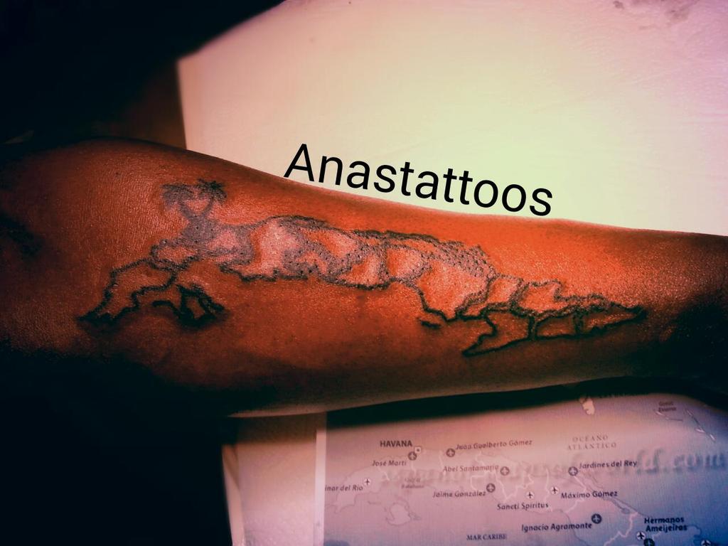 Cuba Outline Tattoos Cuba Libre🇨🇺 #tattoo #cubatattoo