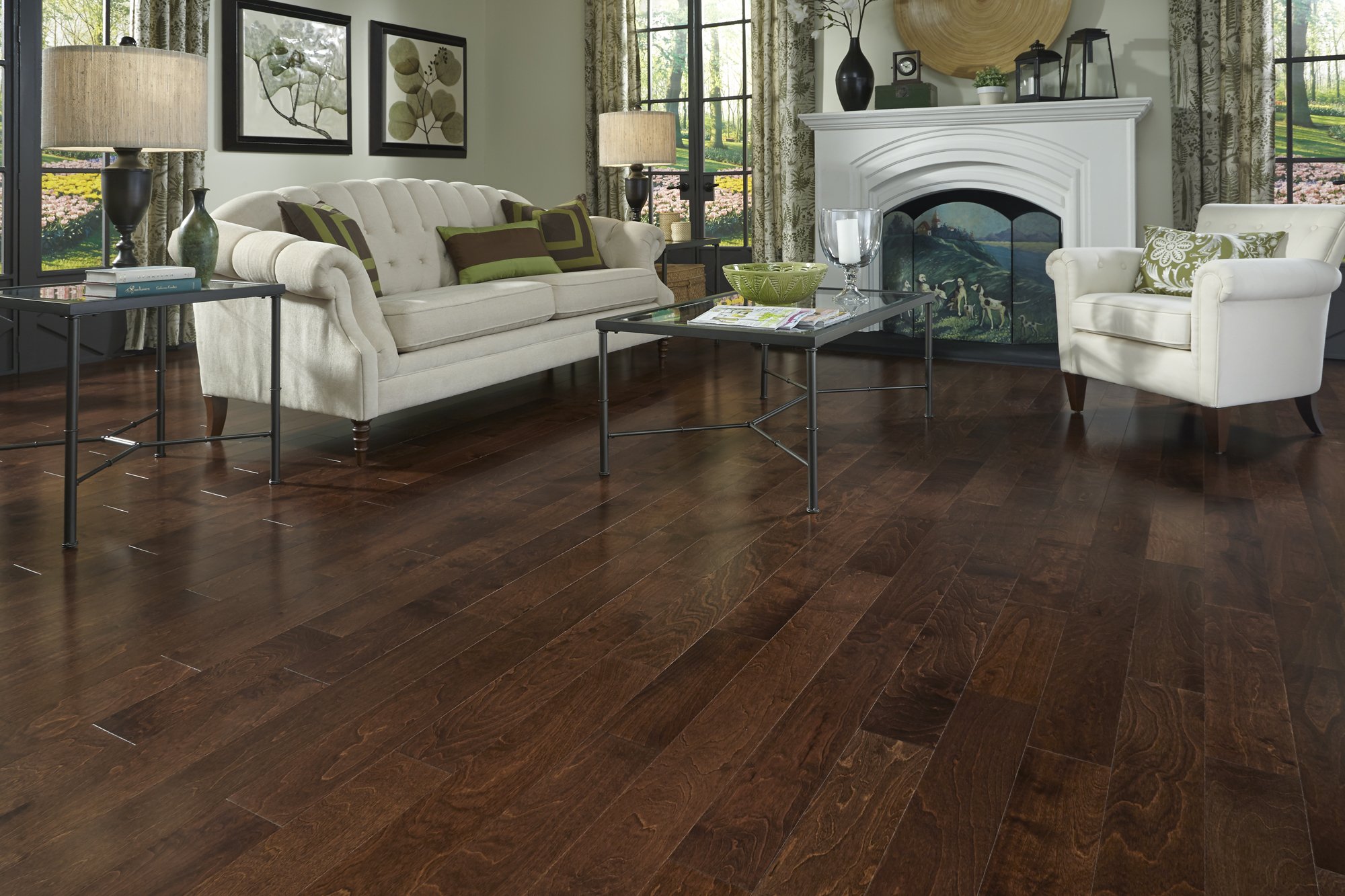 Dark Birch Hardwood Flooring
