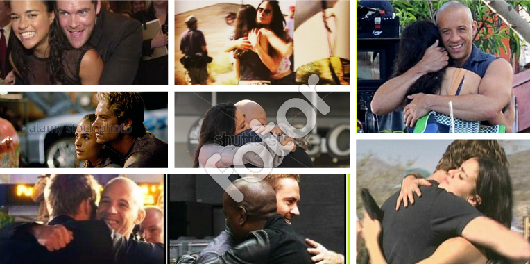 Paul Walker And Michelle Rodriguez Kiss