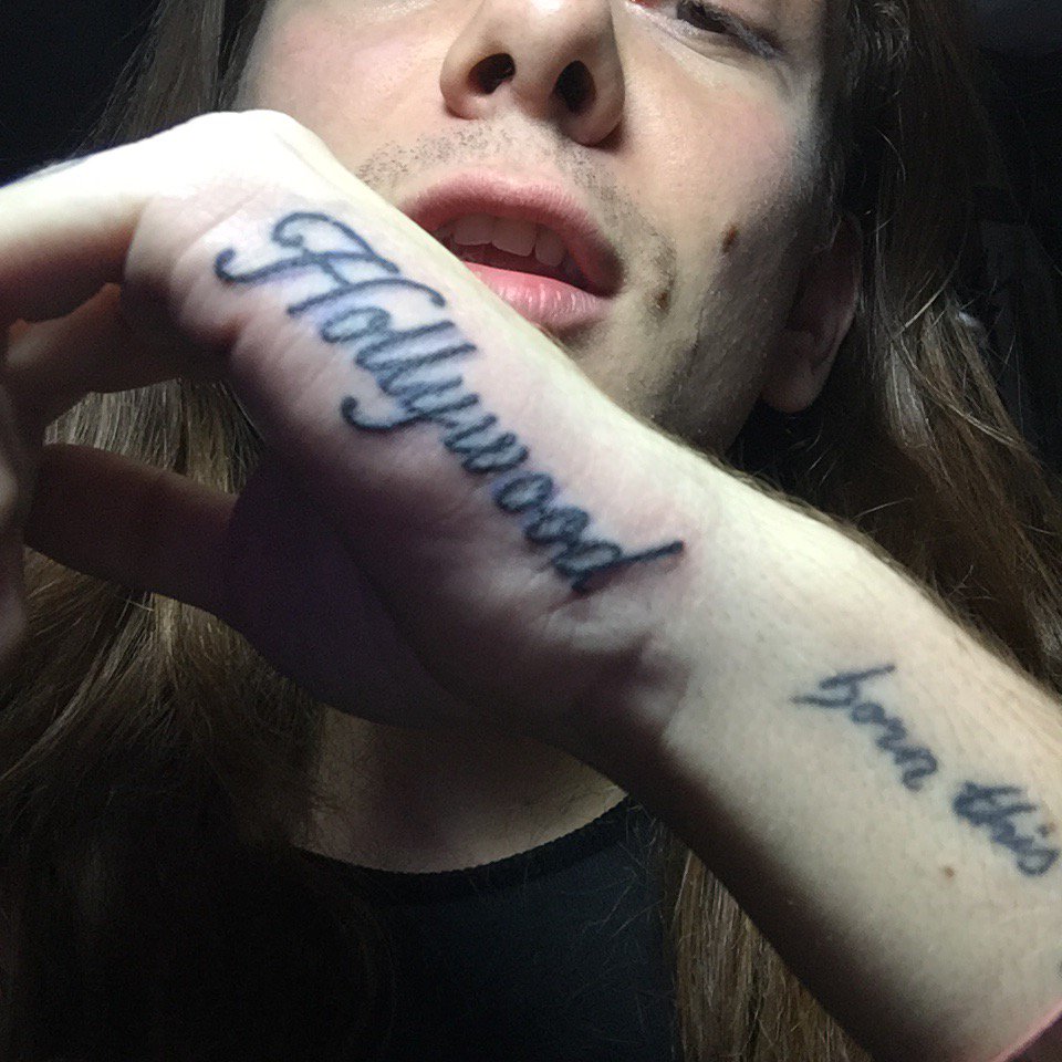 The Word Hollywood Tattoos