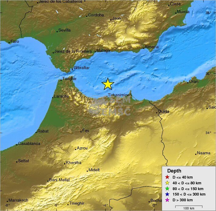 Terremoto Oggi Stretto di Gibilterra, forte scossa M6,3 tra Spagna e ... Terremoto Oggi Stretto di Gibilterra, forte scossa M6,3 tra Spagna e ...
