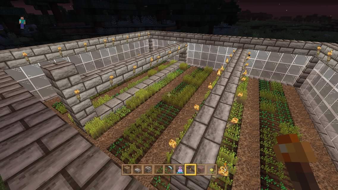 Minecraft Underground Farm Design