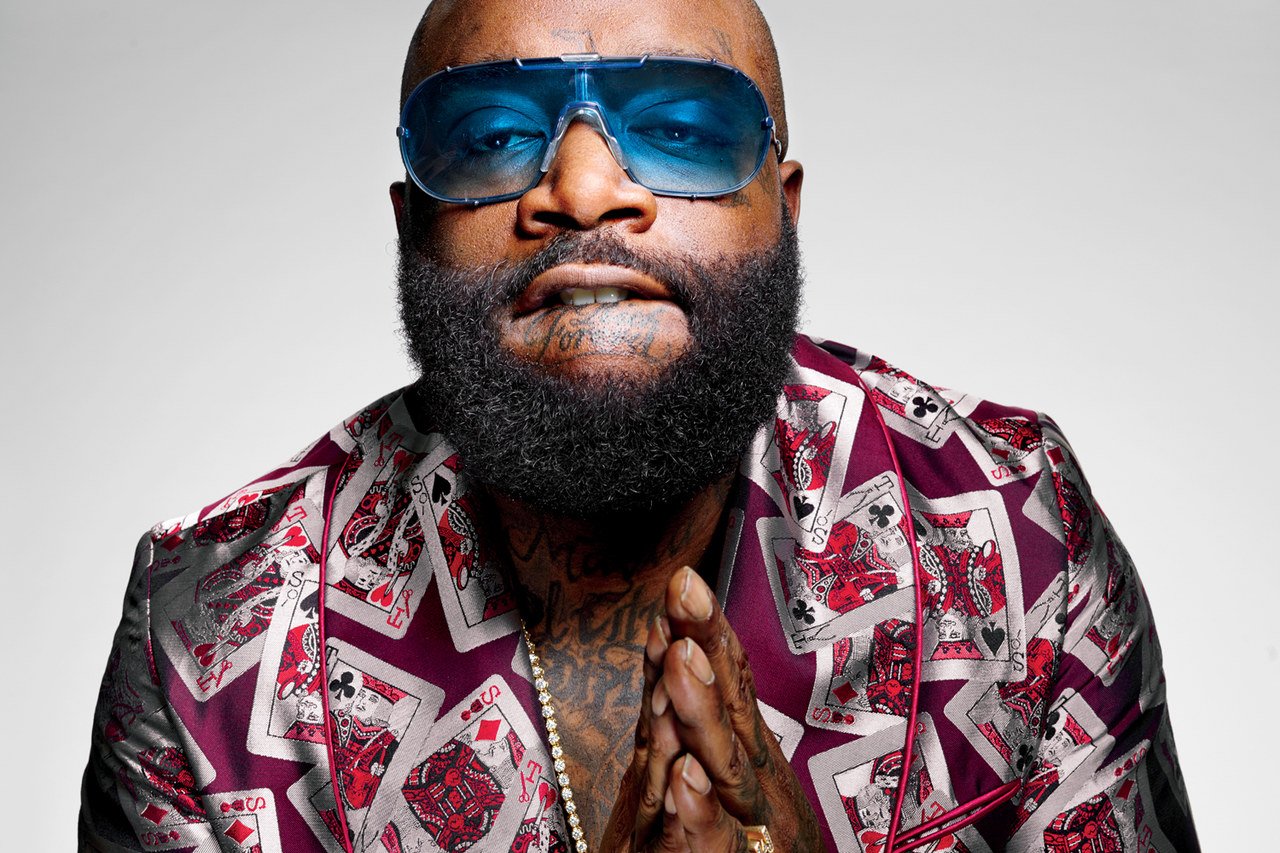 Rick Ross No Shirt Eating