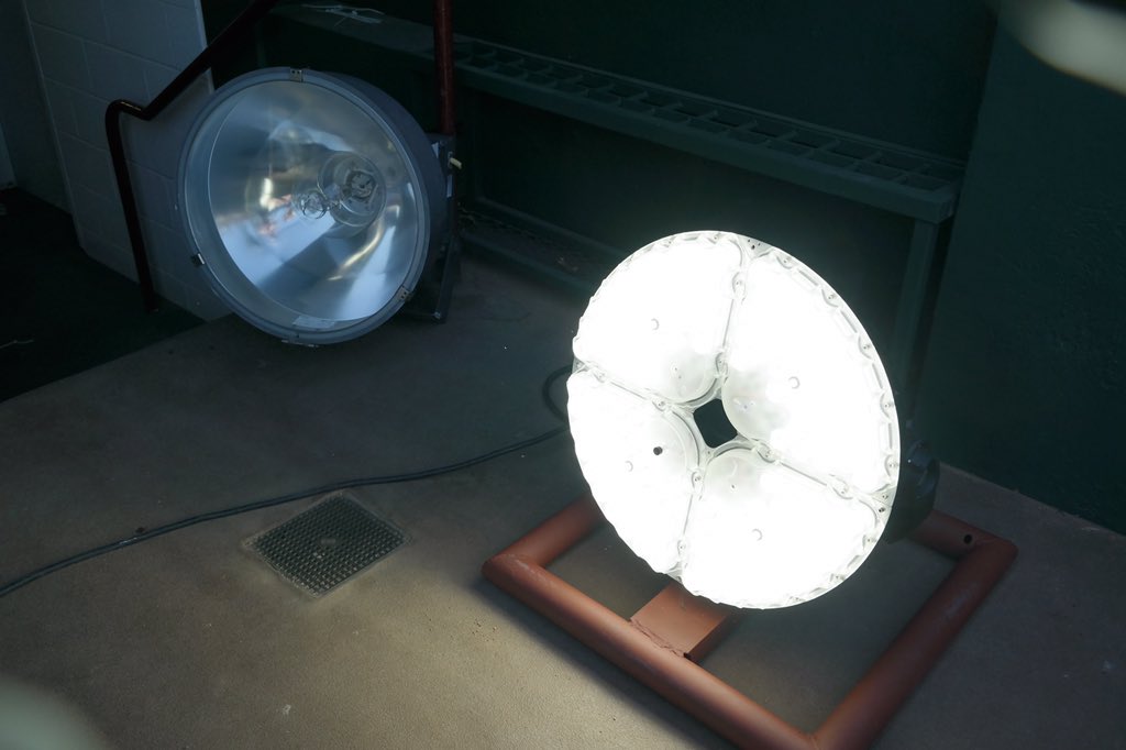 Rangers implement new LED lighting system at Globe Life Park : r ...