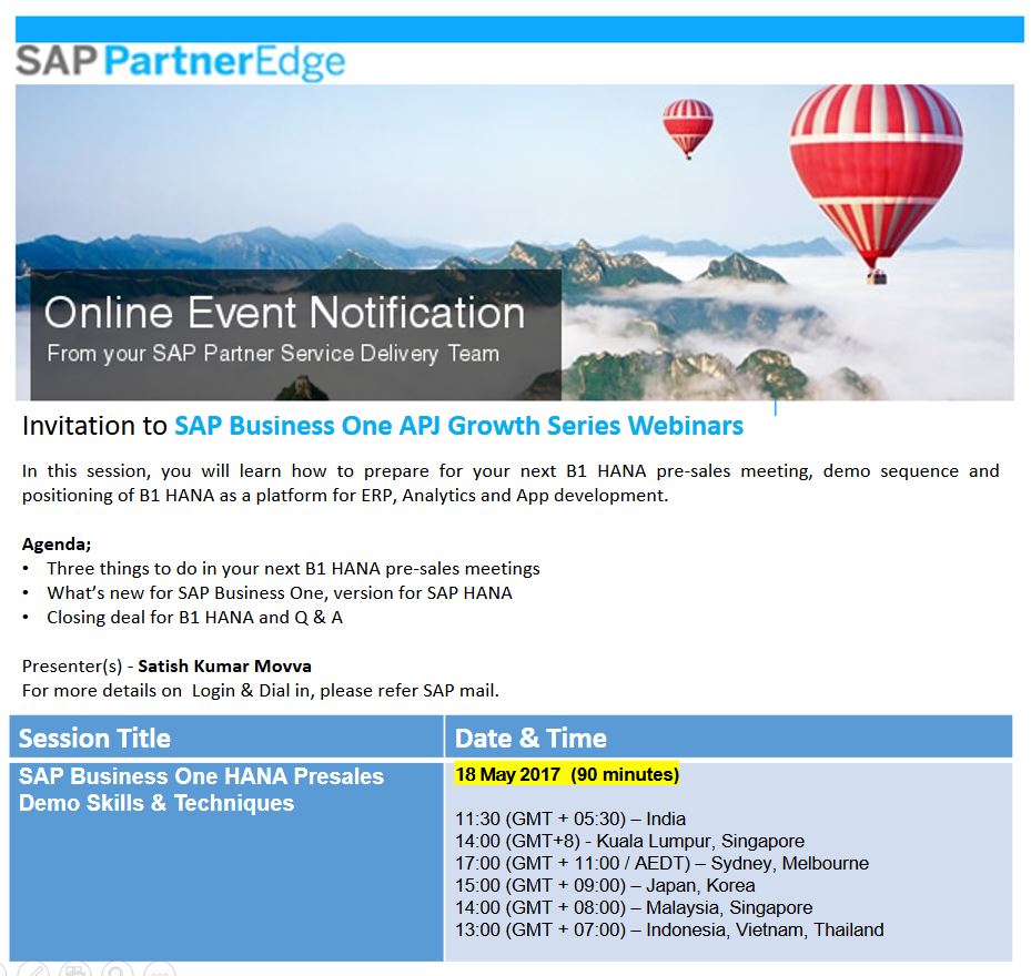 Balloon one sap business one - positivedase