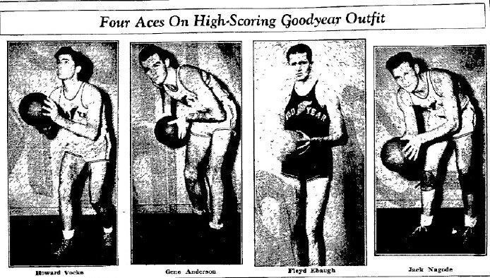 Goodyear has had logo on basketball jerseys before. Akron Goodyear ...