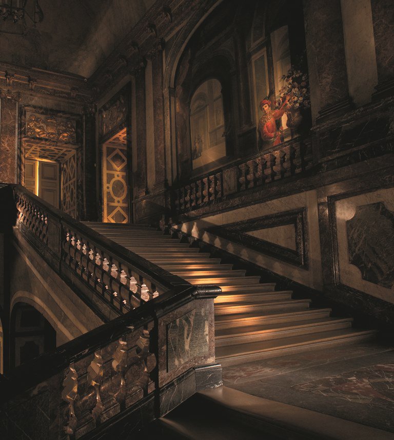 Palace Of Versailles At Night