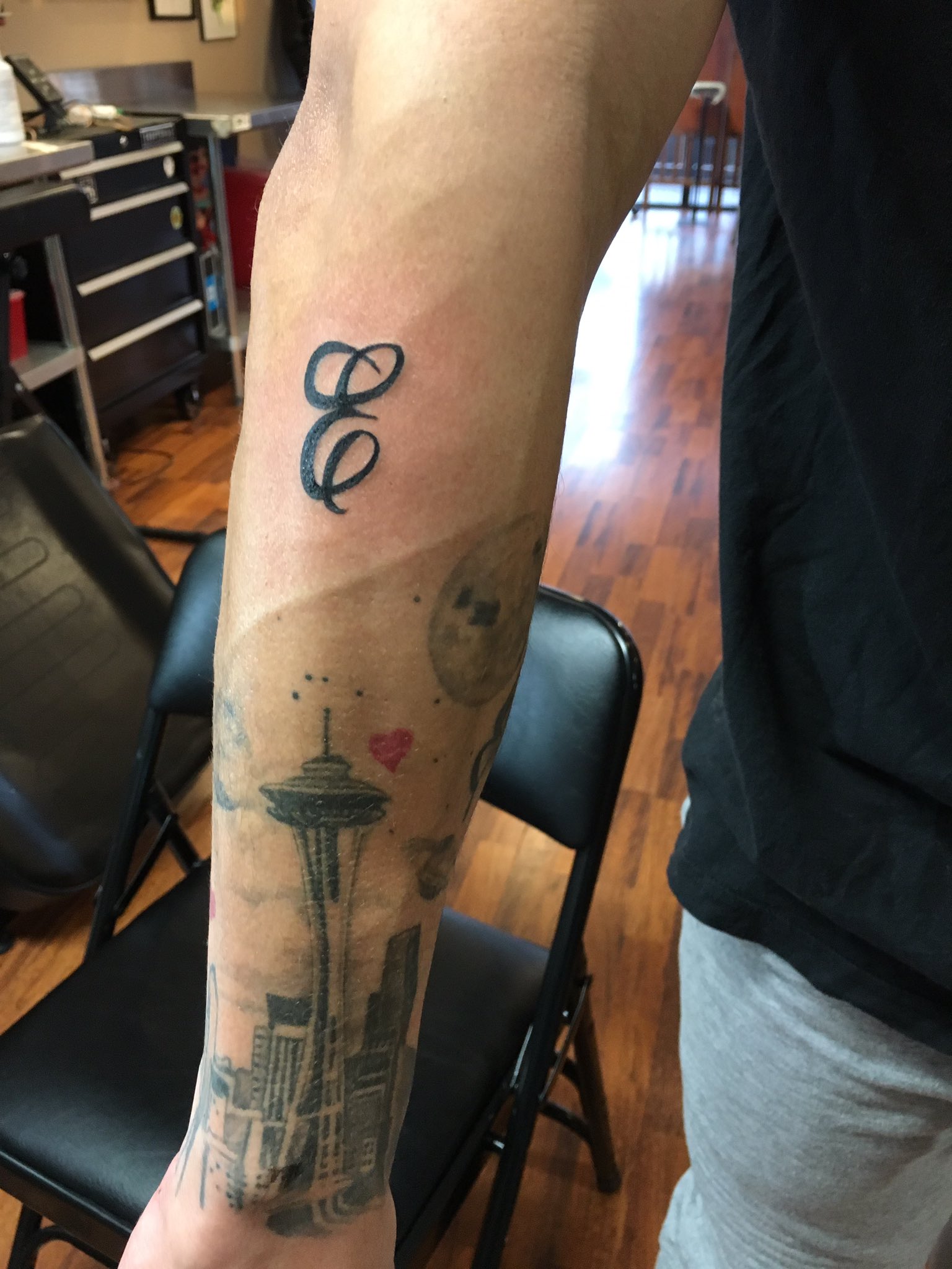 Letter E Tattoo Designs