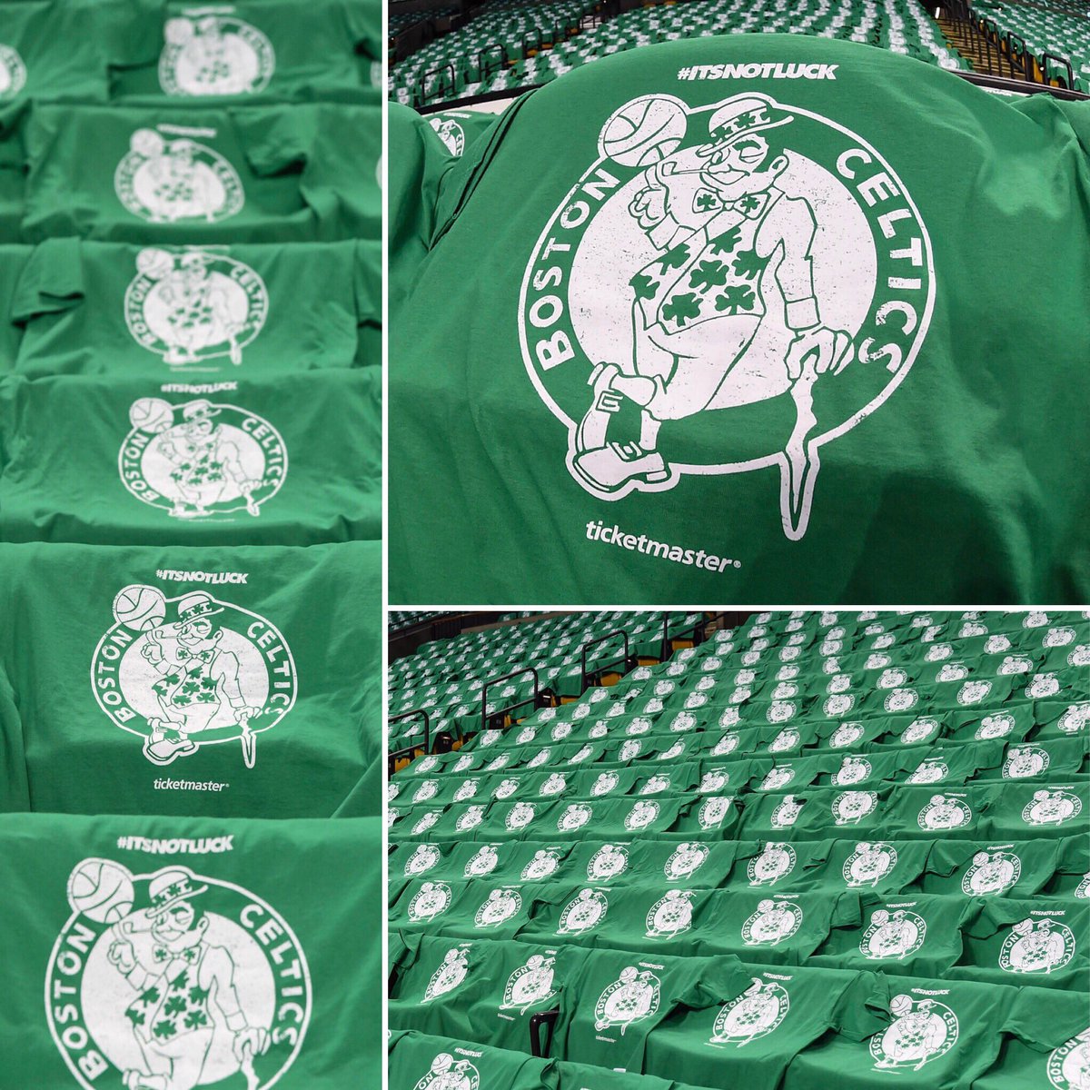 GREENOUT tonight courtesy of Ticketmaster ItsNotLuck | Boston Celtics ...