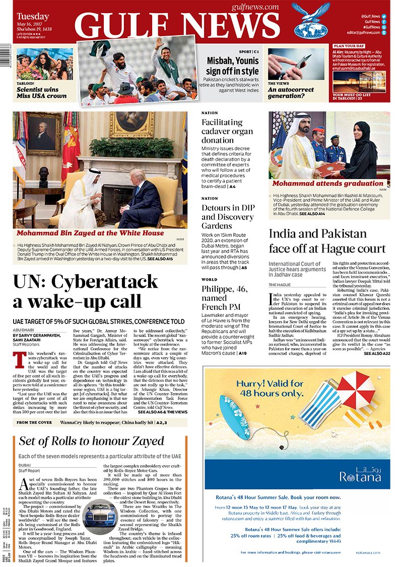 Check out the news that made the headlines in today's Gulf News | Gulf ...