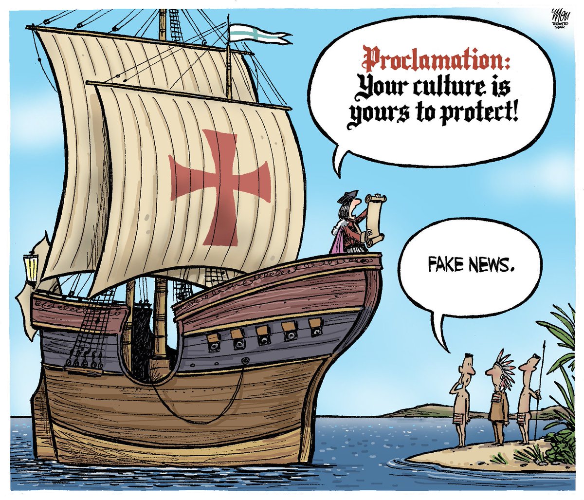 "Proclamation" is today's culturalappropriation cartoon in TorontoStar ...