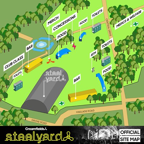 ICYMI Here it is, the official site map for Creamfields presents ...