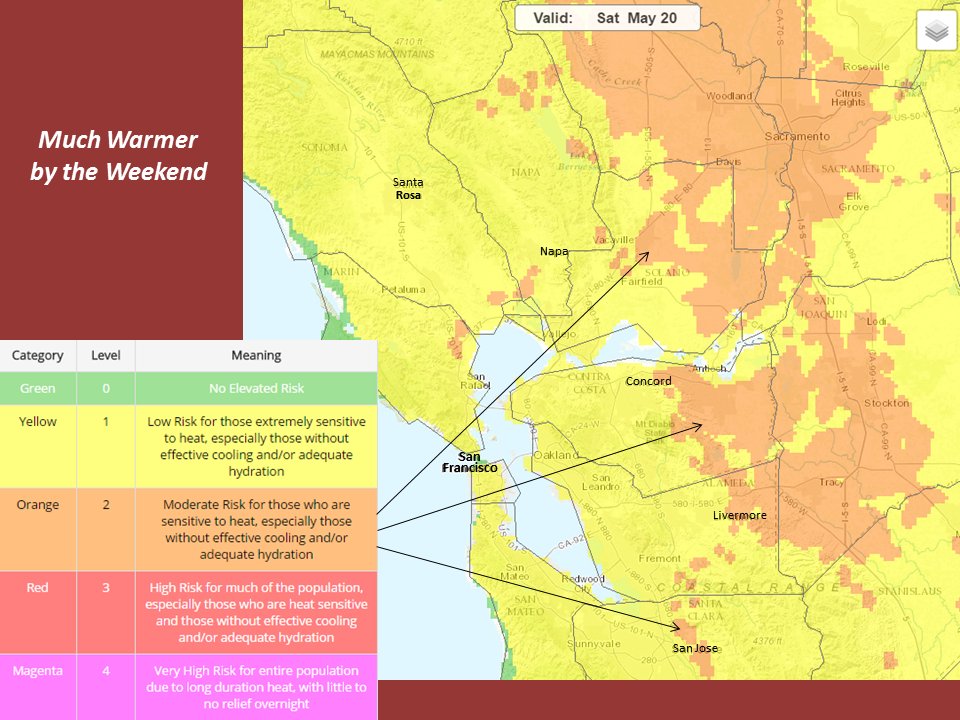 Nws Bay Area 🌉 On Twitter Much Warmer Weather By The Weekend A Few
