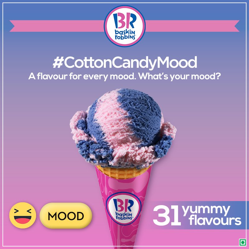 Baskin Robbins Ice Cream Cotton Candy