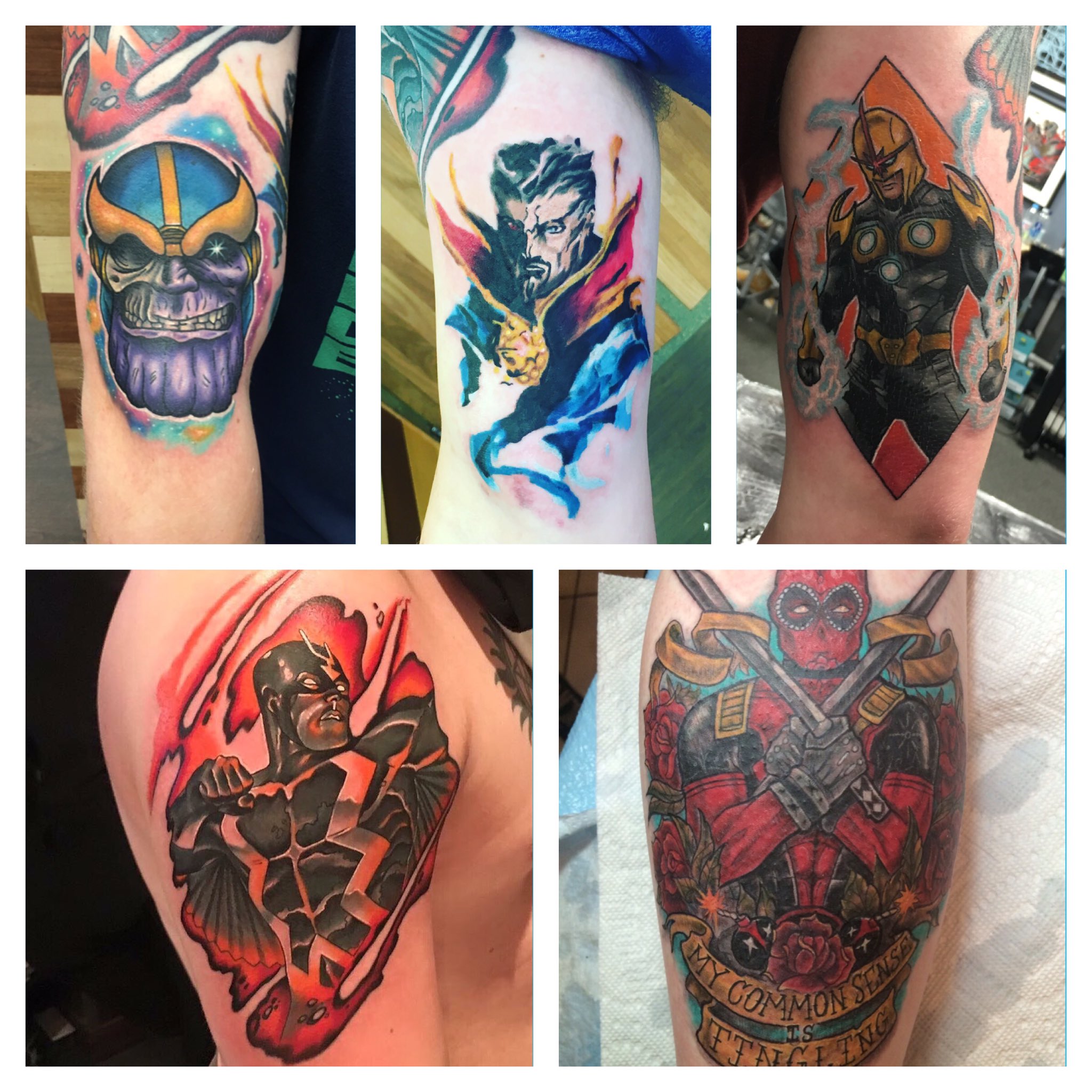 Marvel Character Tattoo