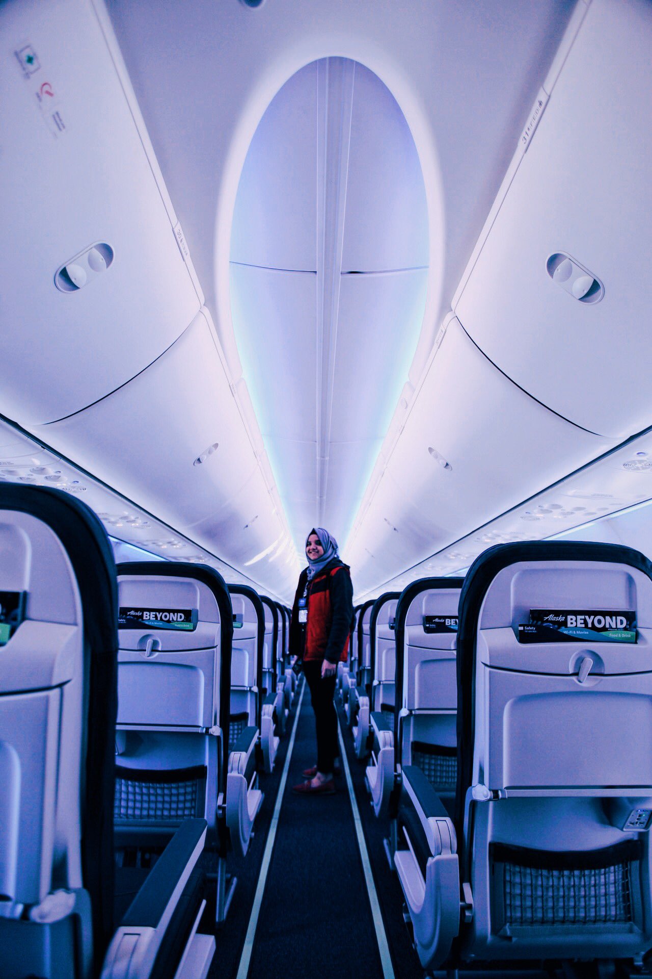 Alaska Airlines Interior