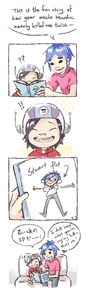 Gorillaz 2d And Noodle Comic