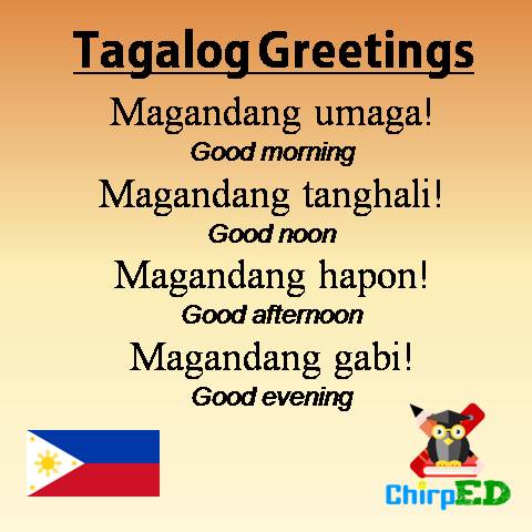 Good Morning Tagalog In Philippines