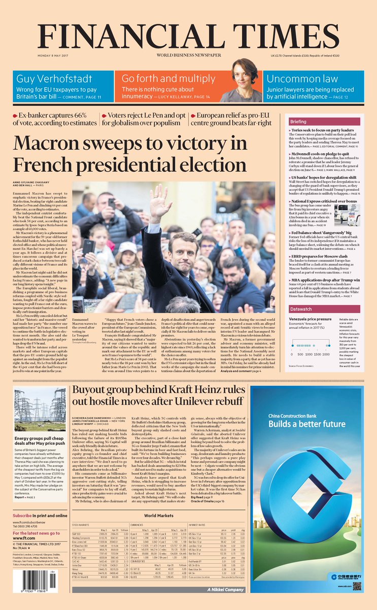 Macron Beats Le Pen In French Presidential Election As It Happened
