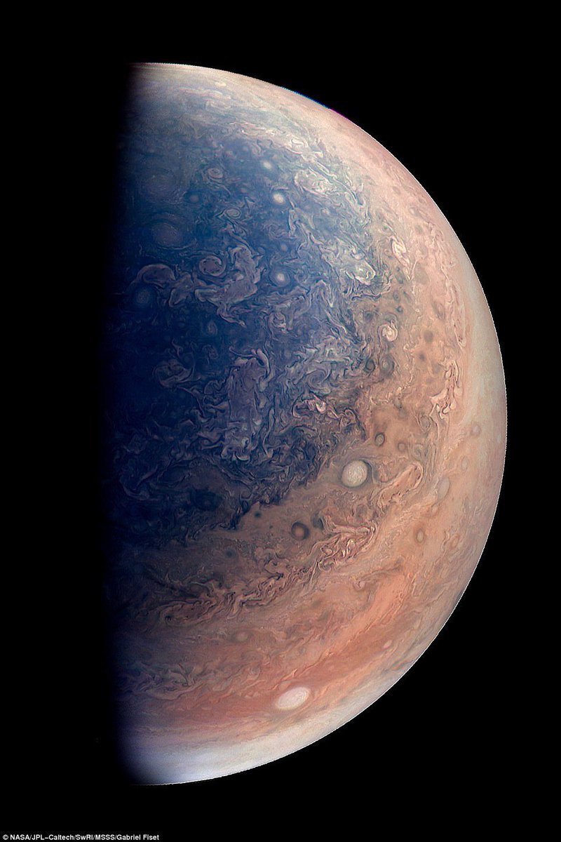 NASA reveals stunning image of mysterious swirling storms on Jupiter ... NASA reveals stunning image of mysterious swirling storms on Jupiter ...