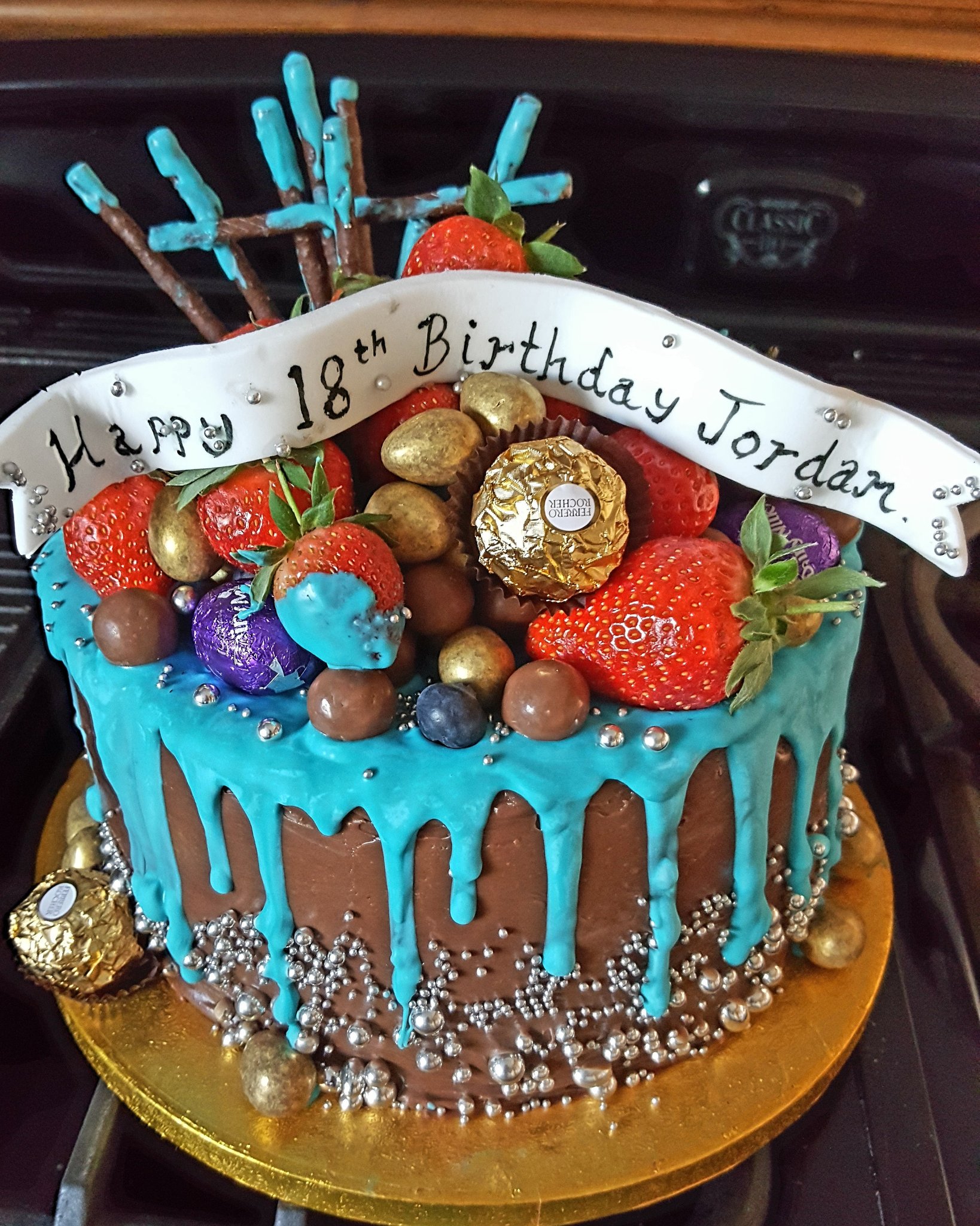 Happy 18th Birthday Chocolate Cake
