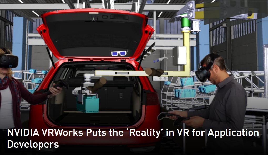 NVIDIA Design on Twitter: "VRWorks is bringing Reality to VR. See our pro #VR partners who are ...