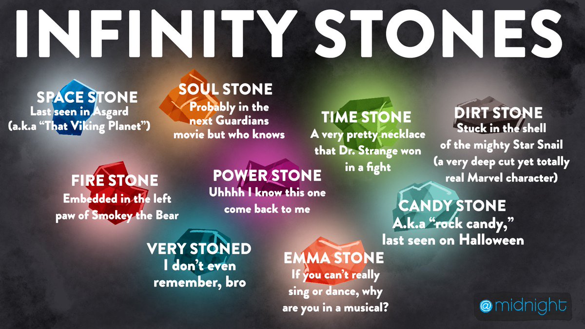 8 infinity stones excellent prices
