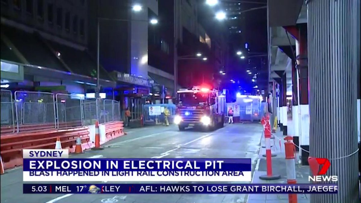 Sydney: Explosion inside the George Street Light Rail construction zone ...