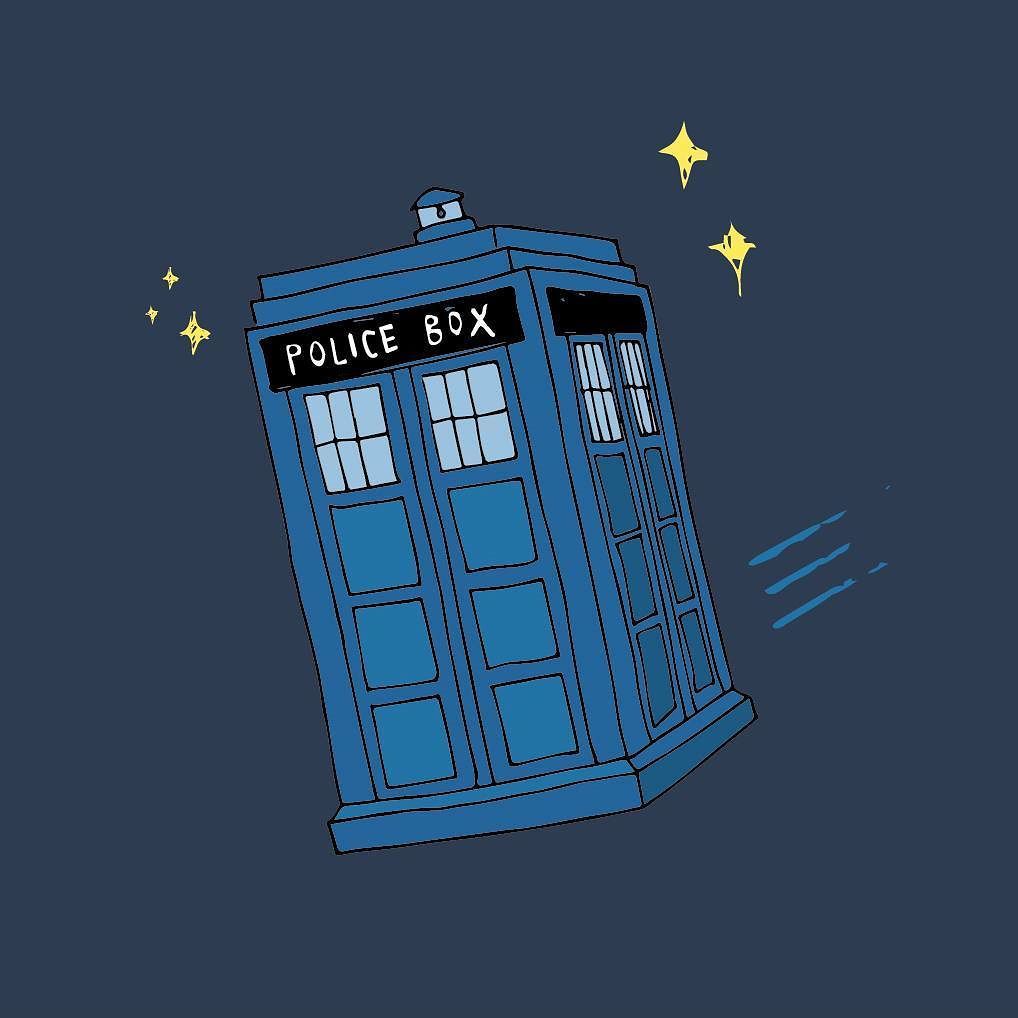 Doctor Who Tardis In Space Drawing