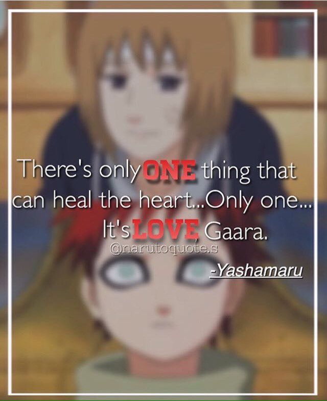 Gaara Love Quote