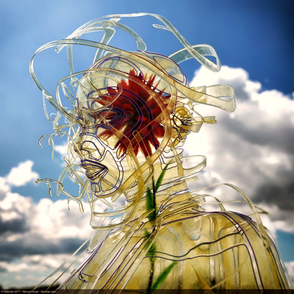 Humanoid machines live harmony nature RockingThePixel artworks ...