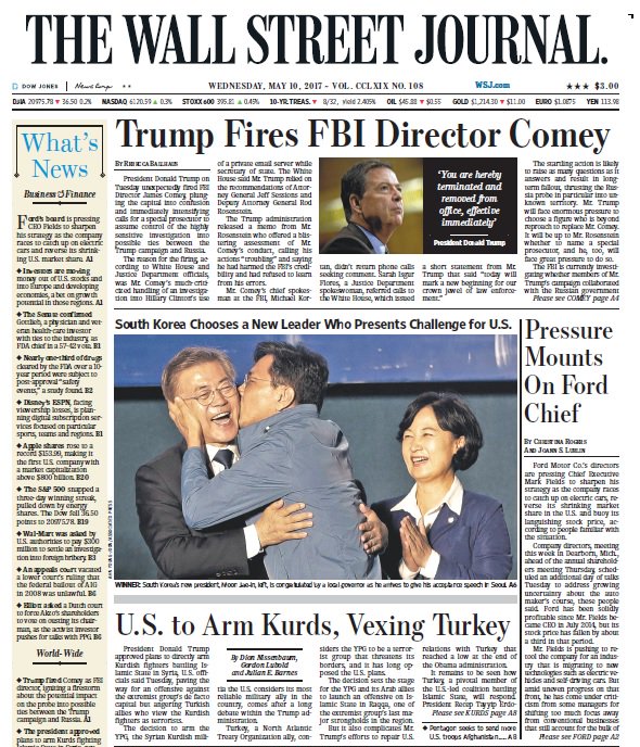South Korea's new president gets a big kiss on the front page of the ...