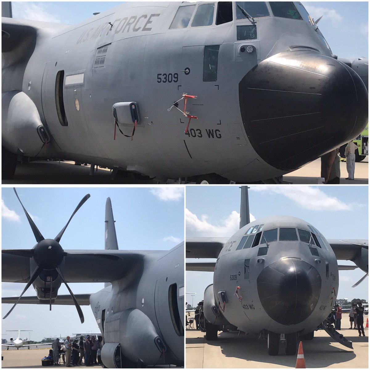Up close with the WC-130 "Hercules" RDUAirport NOAA HurricaneHunters ...