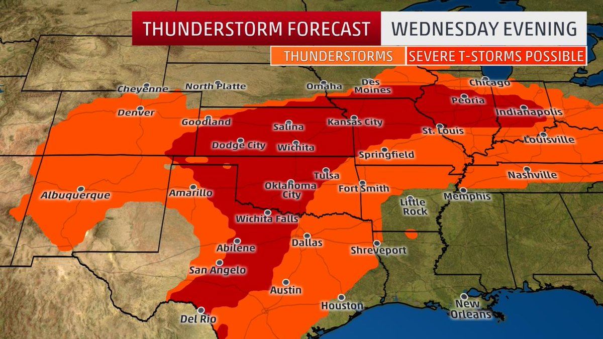 Severe storms will target the Plains and Midwest this evening ahead of ... Severe storms will target the Plains and Midwest this evening ahead of ...