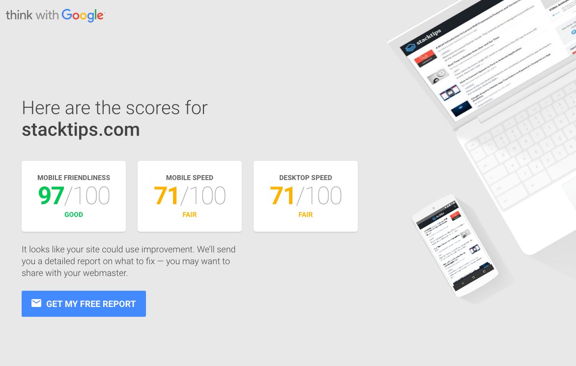 STACK TIPS on Twitter: "Here is how https://t.co/LgLCraPANH scores on Google mobile-friendliness ...
