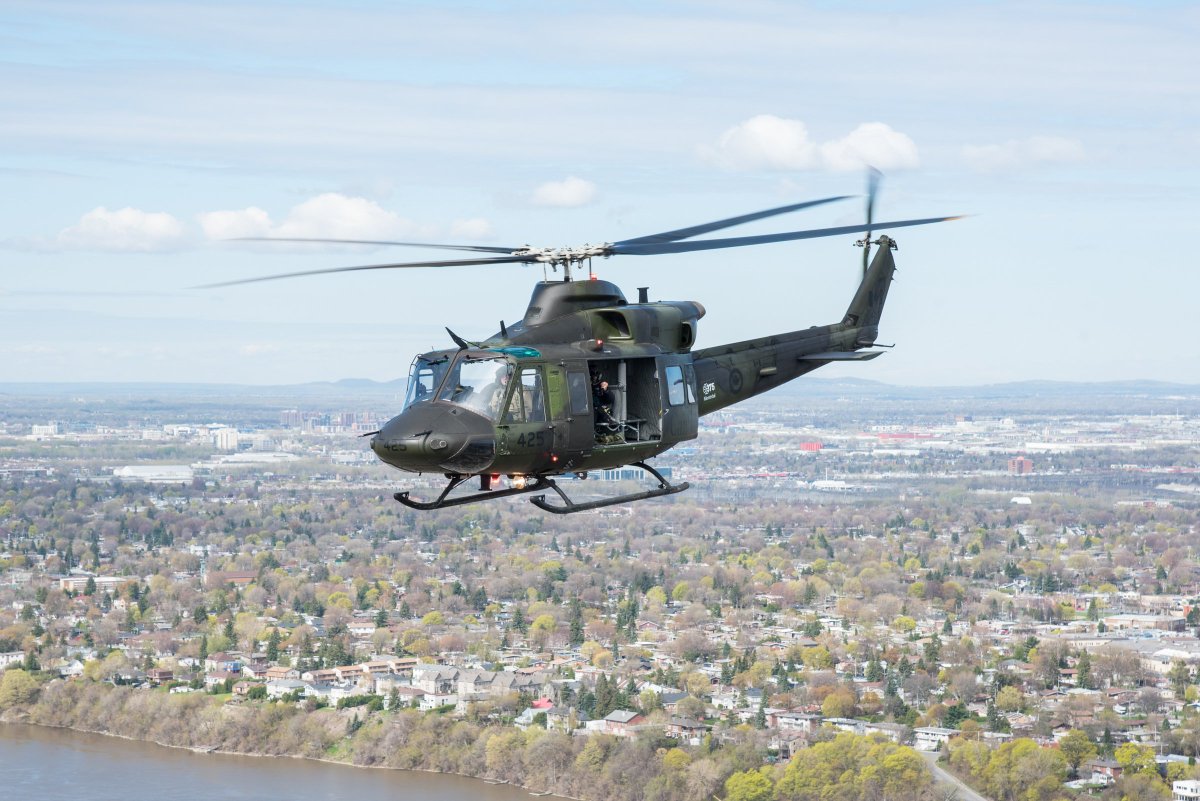 RCAF update on OpLentus-a CH-147F Chinook from 450 TacHel Squadron from ...