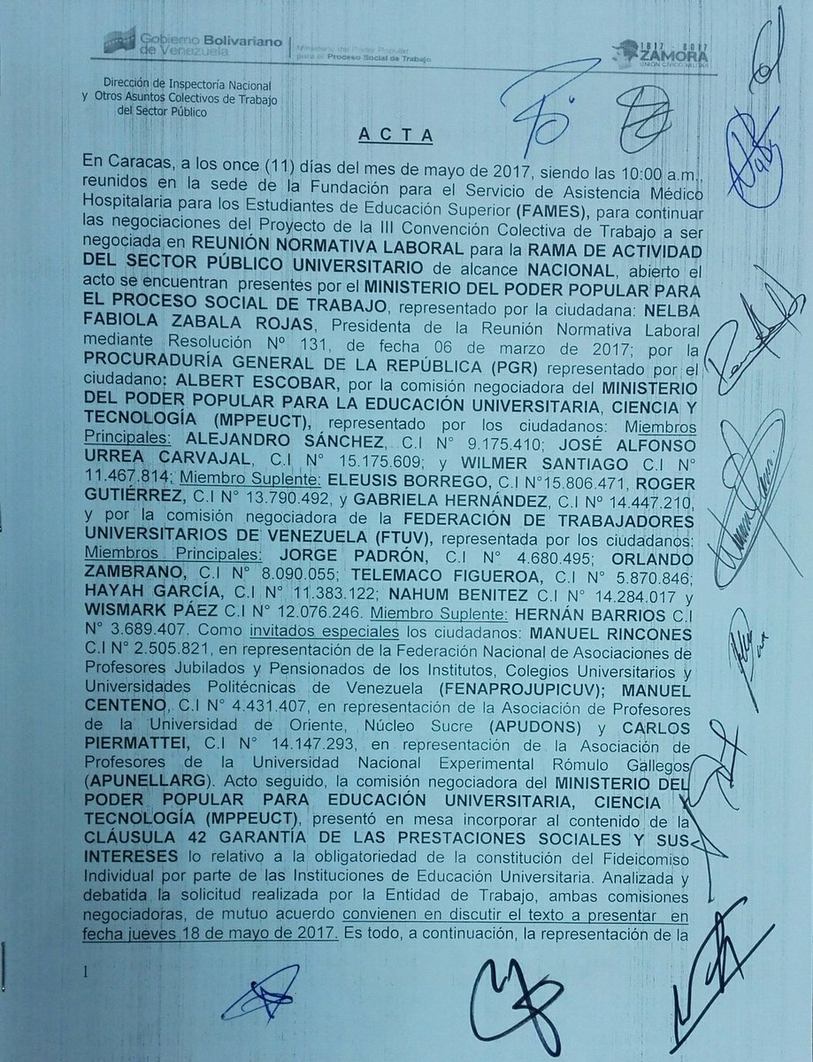 Federación FTUV on Twitter: "Acta del día III CCU del 11-05-17…