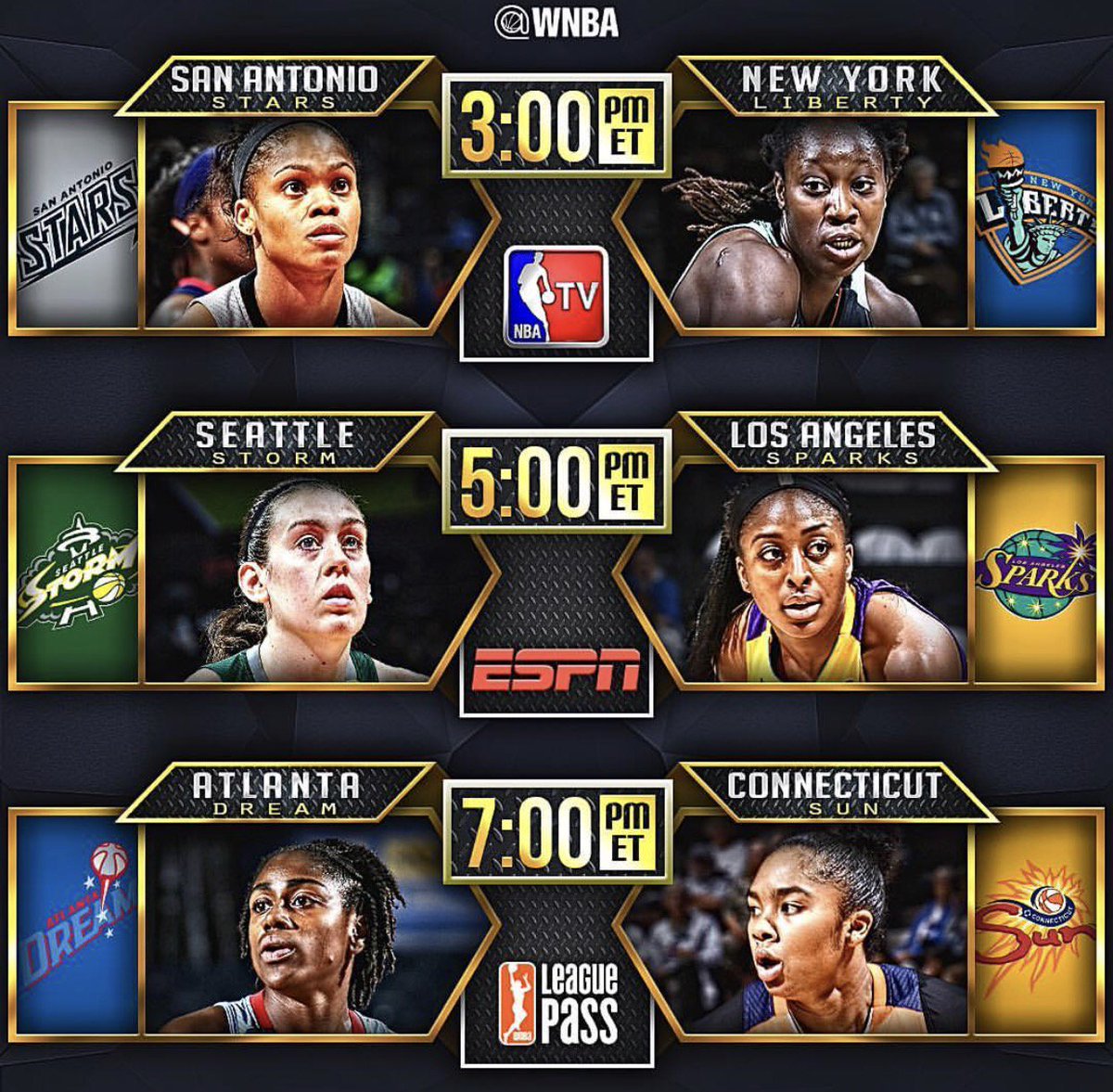The 2017 WNBA season tips off TODAY! WNBATipoff WatchMeWork WNBA | NBA ...
