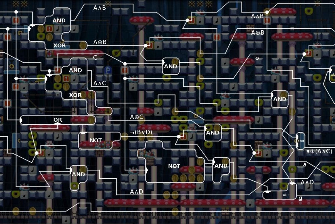 👼Ąż杏 on Twitter: "a 3 bit binary adding machine in Mario Maker https://t.co/cvIACHlVJQ https://t ...