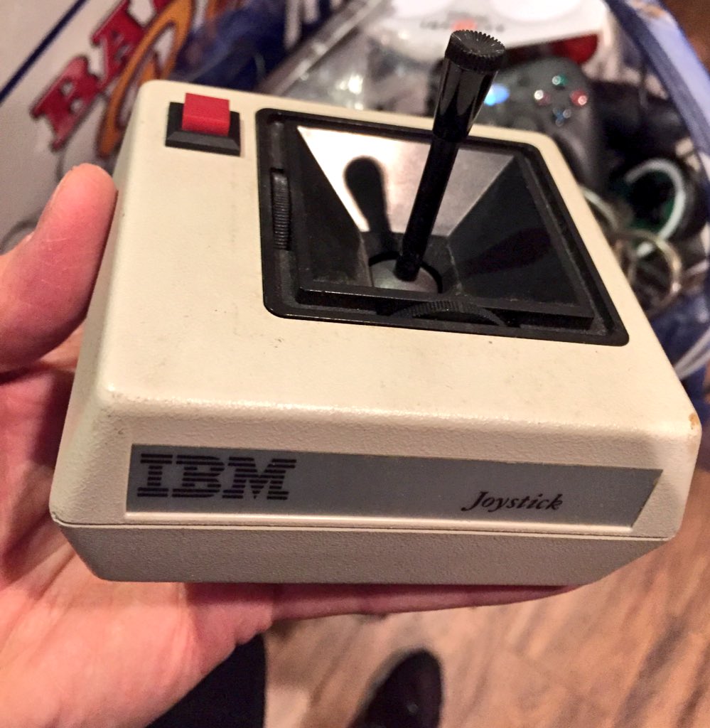 The IBM PCjr joystick is suitably square. classictech antiques | Lance ...