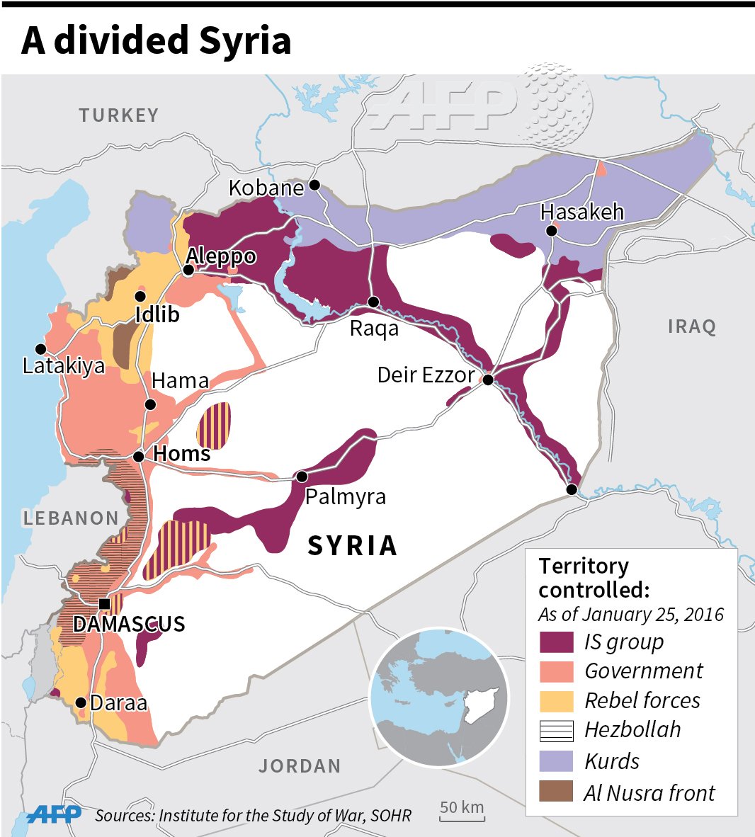 NEWSGRAPHIC Territorial control in Syria according to the latest map ...