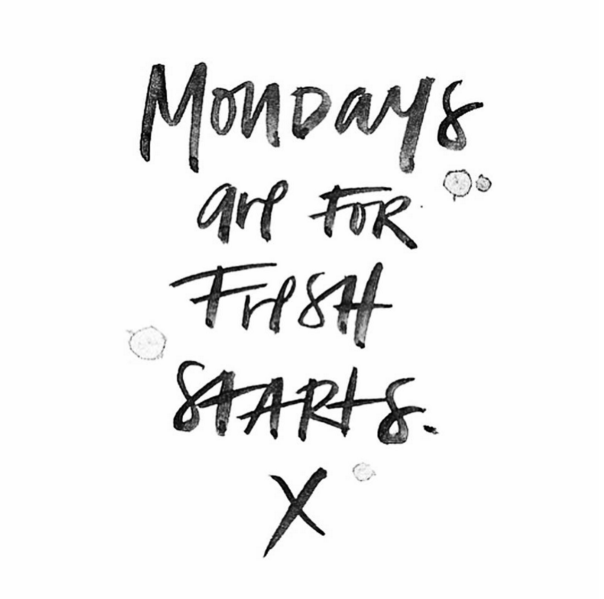 Happy monday! there's a whole new week ahead with endless possibilities ...