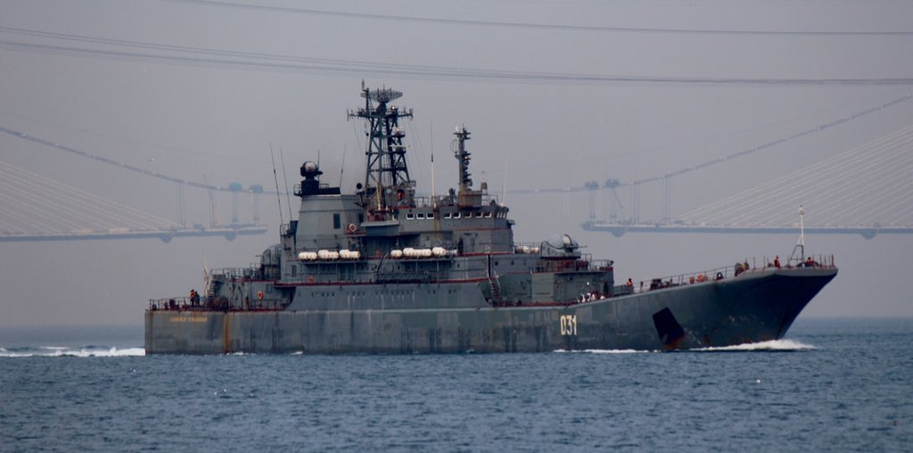 Syria: This the first 2016 Syria deployment for #ВМФ Ropucha class LST ...