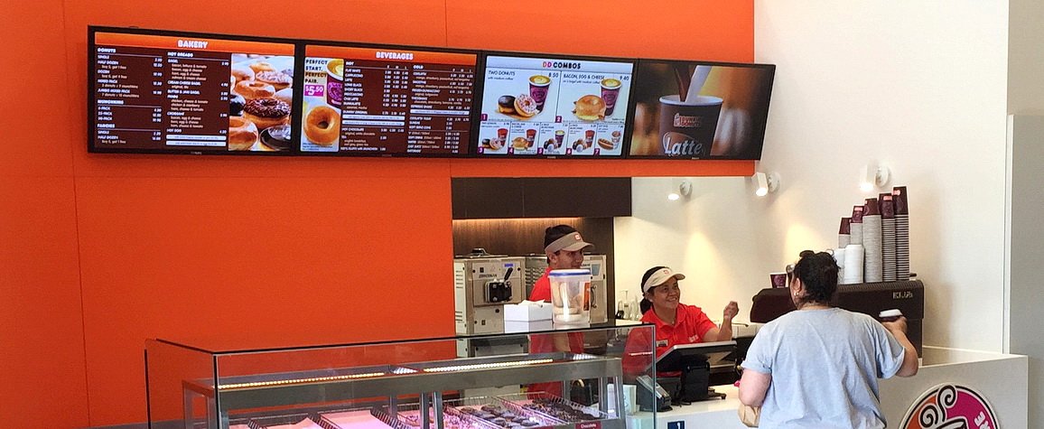 Dunkin Donuts Menu Board