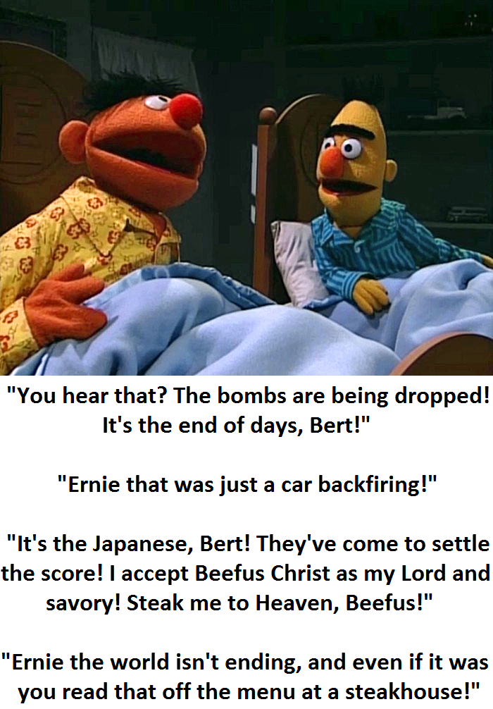 Bert And Ernie Memes War Sesame Street: Same Old Bert