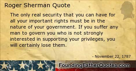 Roger Sherman Quotes