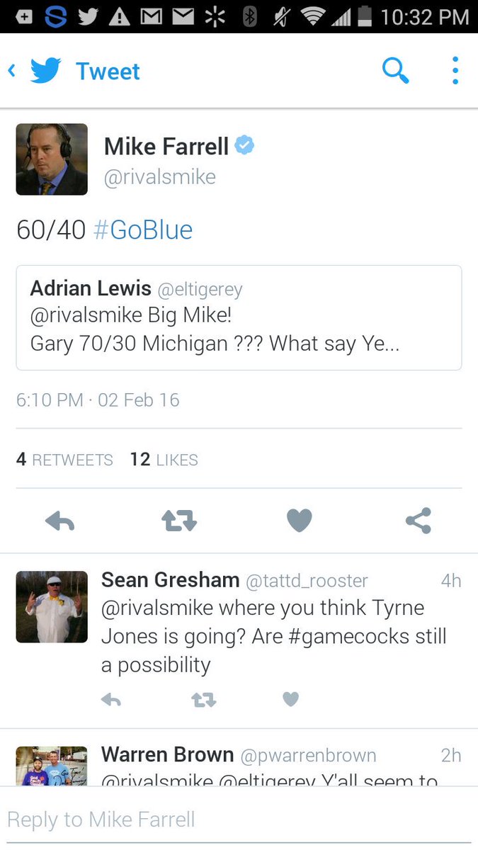 [Mike Farrell (Rivals' Director of Recruiting)] "Good news bad news ...