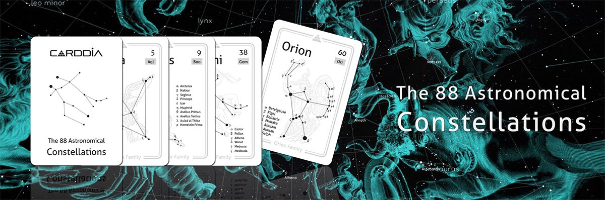 Constellation Cards 88 Astronomical Constellations Flashcards ...